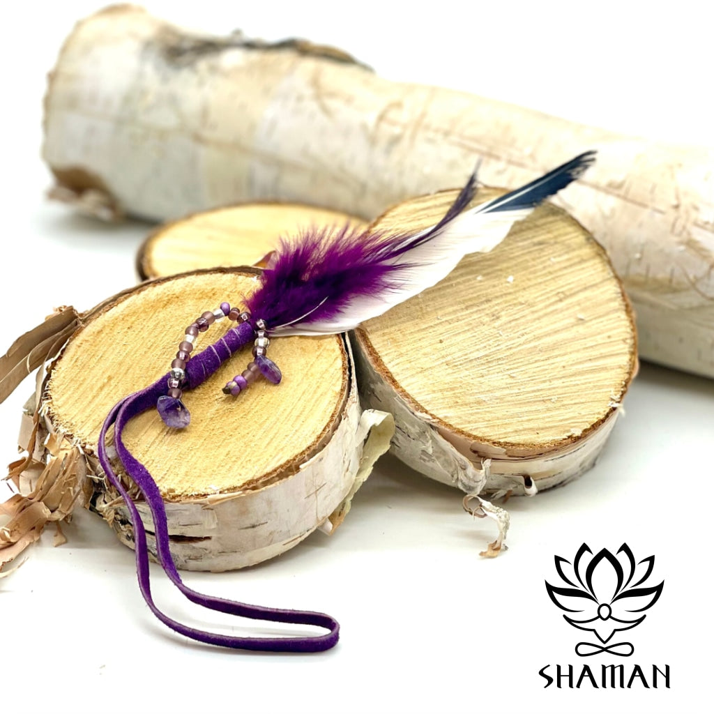 Petite Plume de Fumigation Mauve – Boutique Shaman