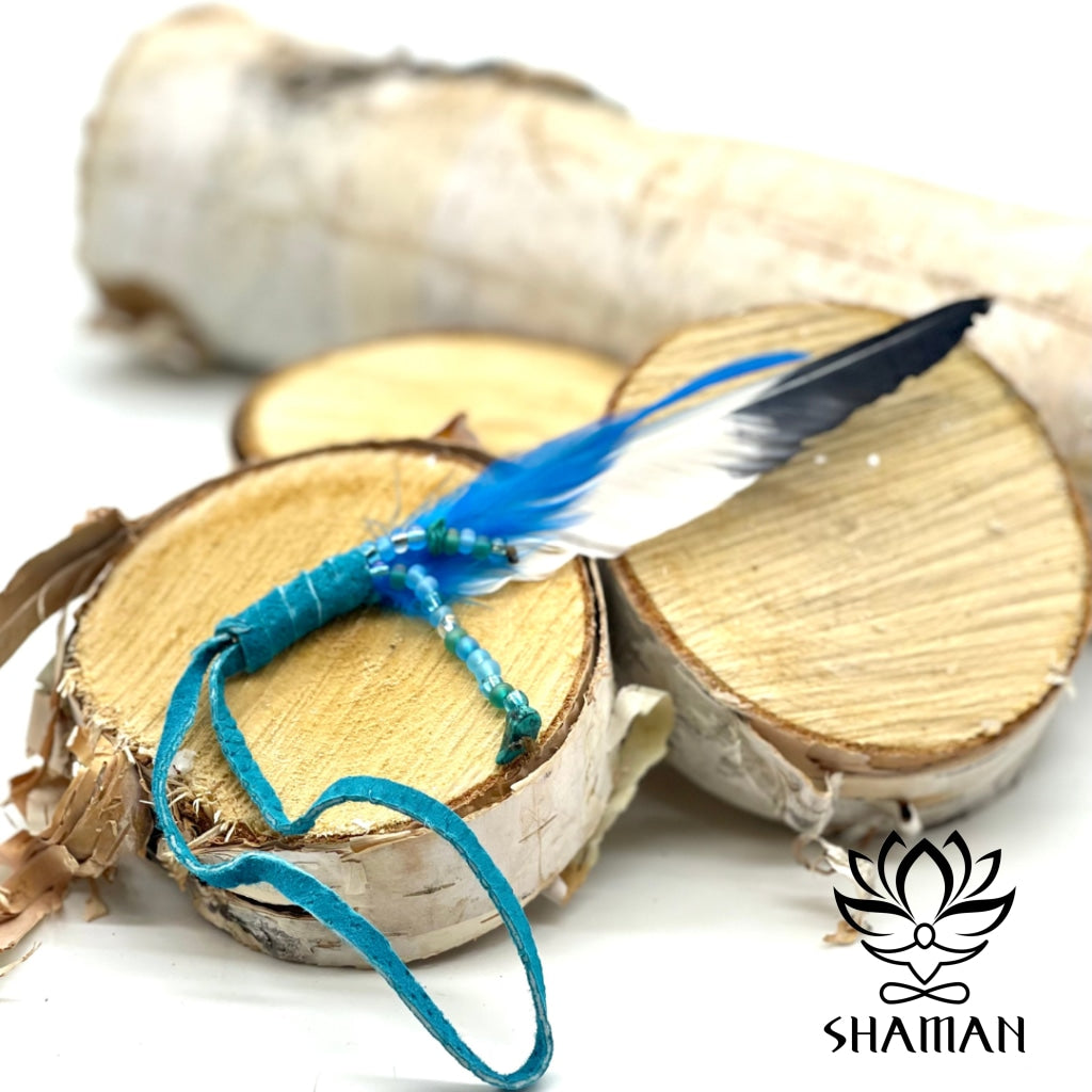 Petite Plume de Fumigation Turquoise – Boutique Shaman