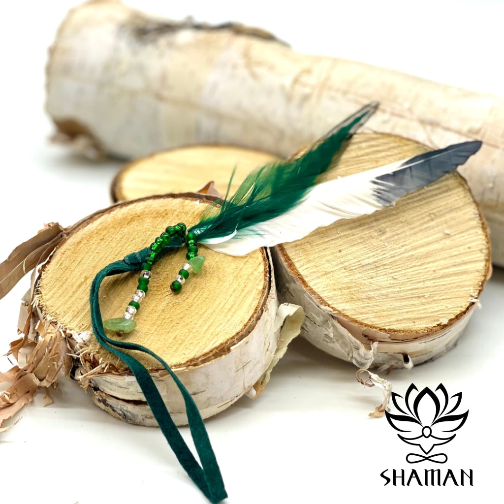 Petite Plume de Fumigation Verte – Boutique Shaman